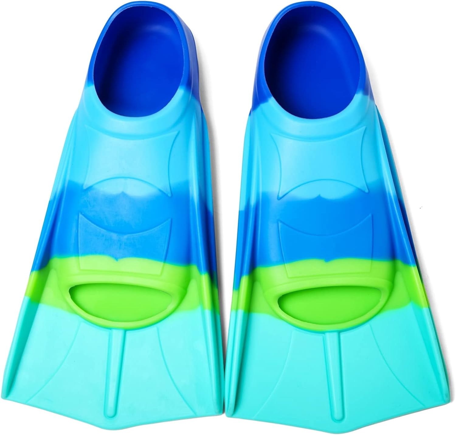 Kids Swim Fins,Short Kids Fins Youth Swimming Flippers for Lap Swimming ...
