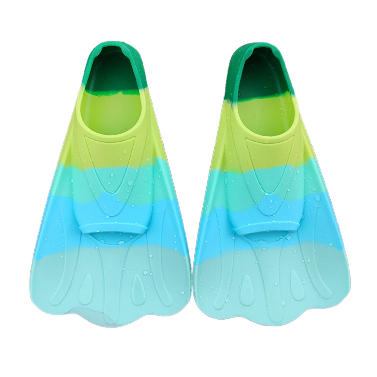 Kids Swim Fins,Short Youth Flippers Swimming Training Fins for Lap ...