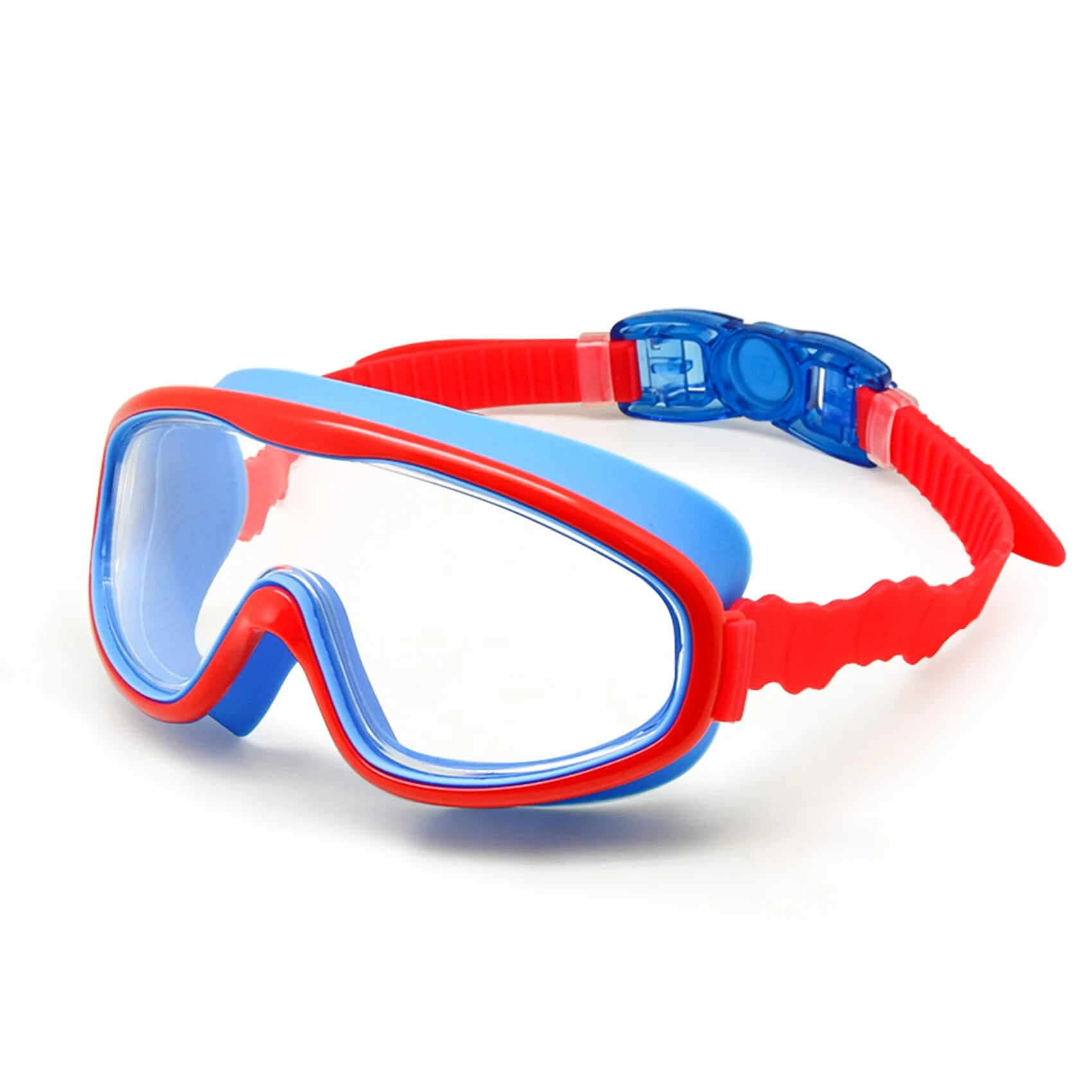 Kids Swim Goggles Children 3-8Y Wide Vision Anti-UV Anti-Fog Snorkeling ...