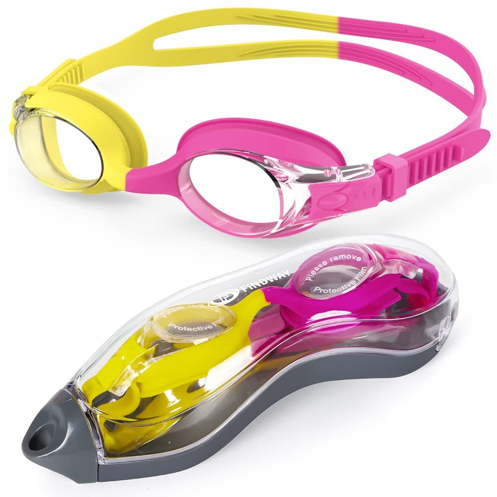 Kids Swim Goggles, Goggles for Swimming Kids (Age 3-14 ) Anti Fog No ...