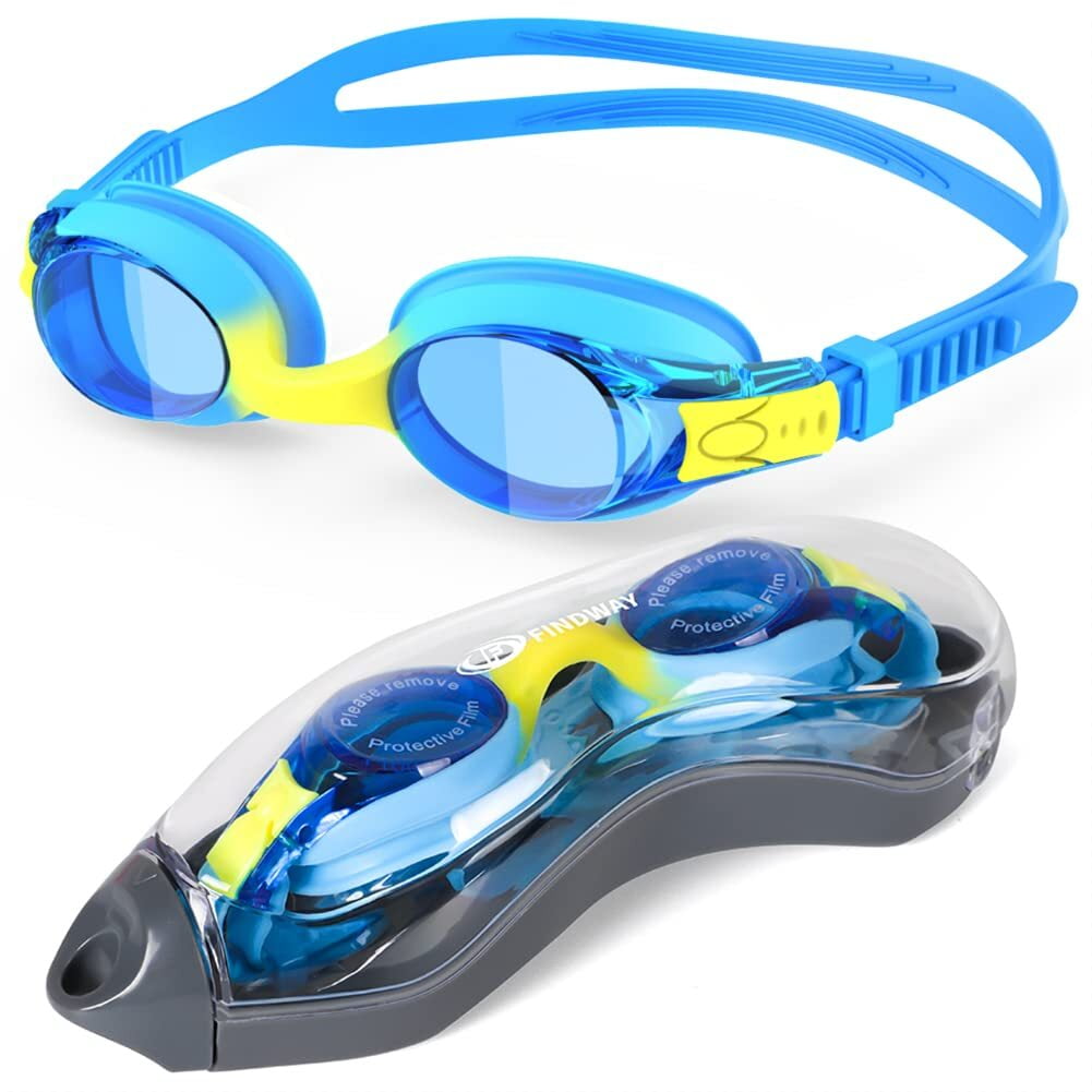 Kids Swim Goggles, Goggles for Swimming Kids (Age 3-14 ) Anti Fog No ...