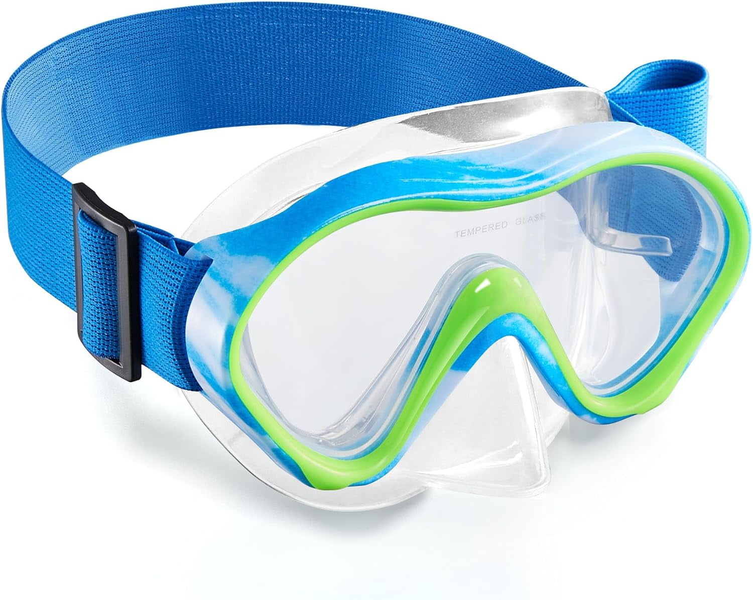 Kids Swim Goggles Snorkel Diving Mask for Kids Youth 3-15, Knitted ...