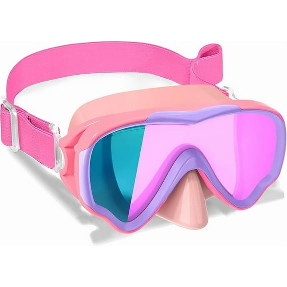 Kids Swim Goggles with Fabric Strap for Kids 3-15, Leak Proof Swimming ...