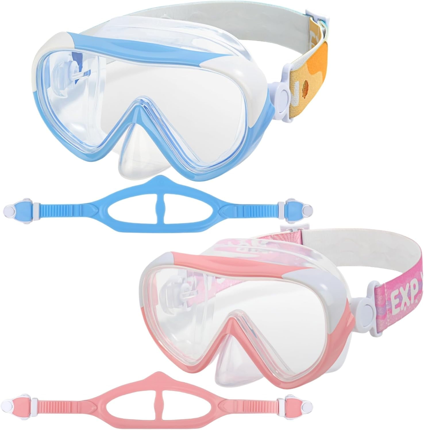 Kids Swim Mask - Ultimate 180° Kids Swim Goggles Anti-Fog Child Diving ...