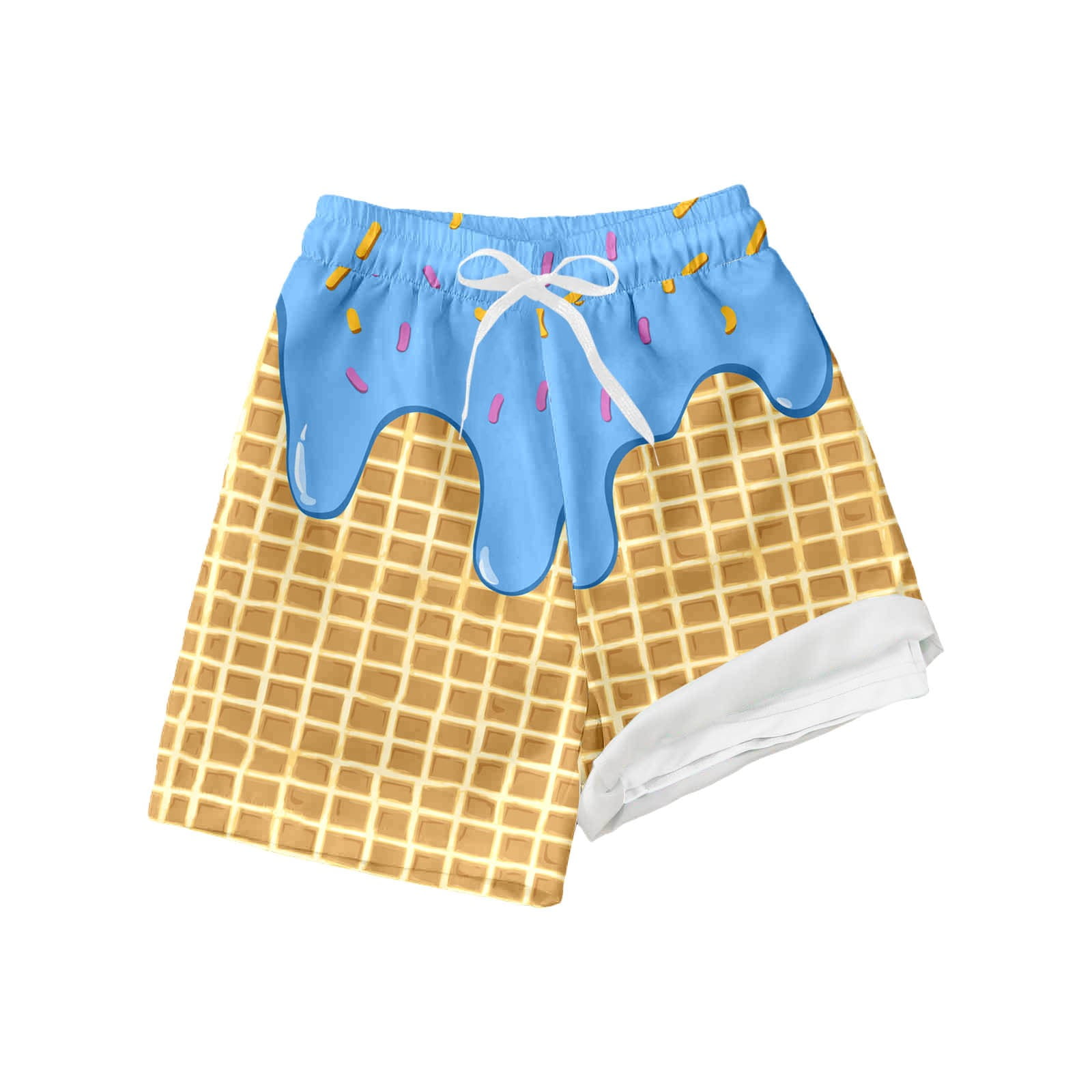Kids Swim Trunks Boys Liner Boys Swimwear Cute Cool Dessert Print ...