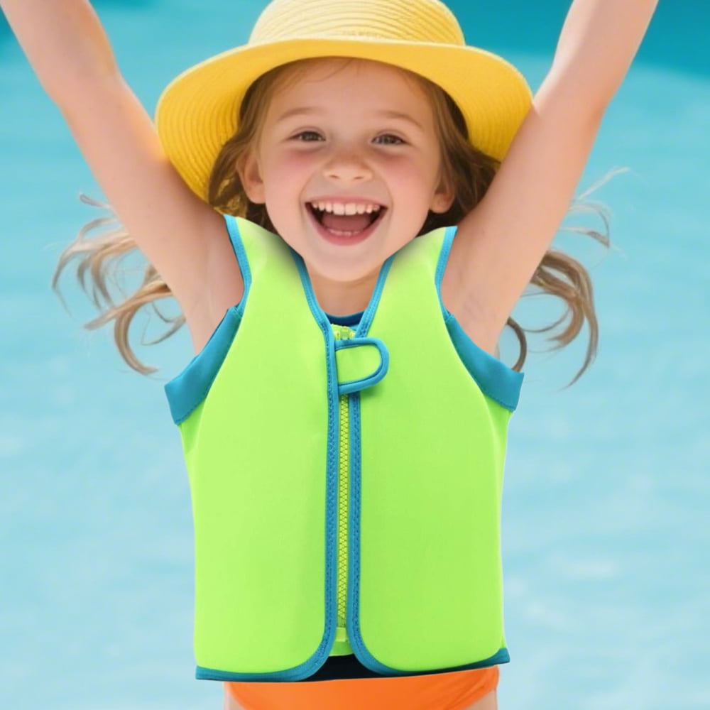 Kids Swim Vest Adjustable Swim Practice Vest Swimming Buoyancy Aid ...