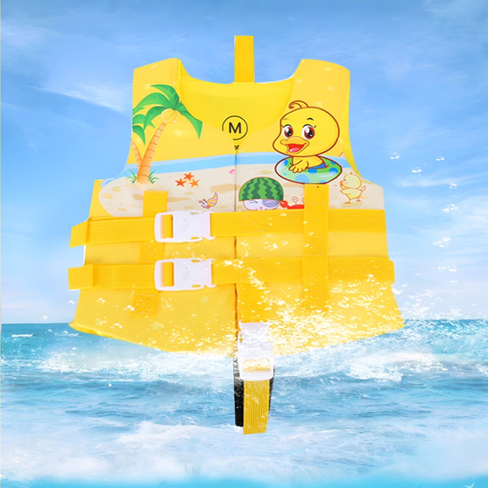 Kids Swim Vest Children Cartoon Print Swimming Life Jacket Flotation ...