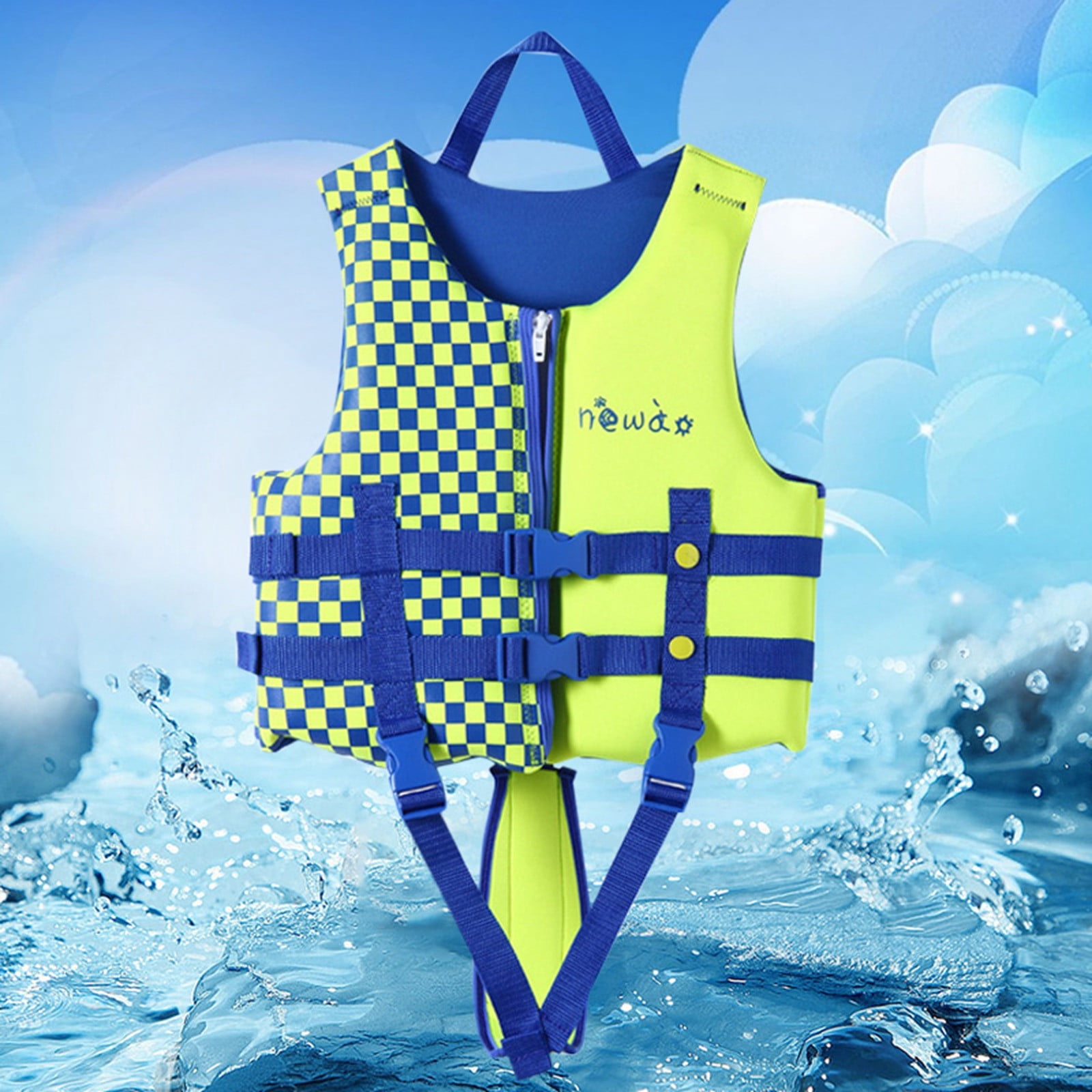 Kids Swim Vest Kids Life Jacket Durable Neoprene Buoyancy Swim Jacket ...