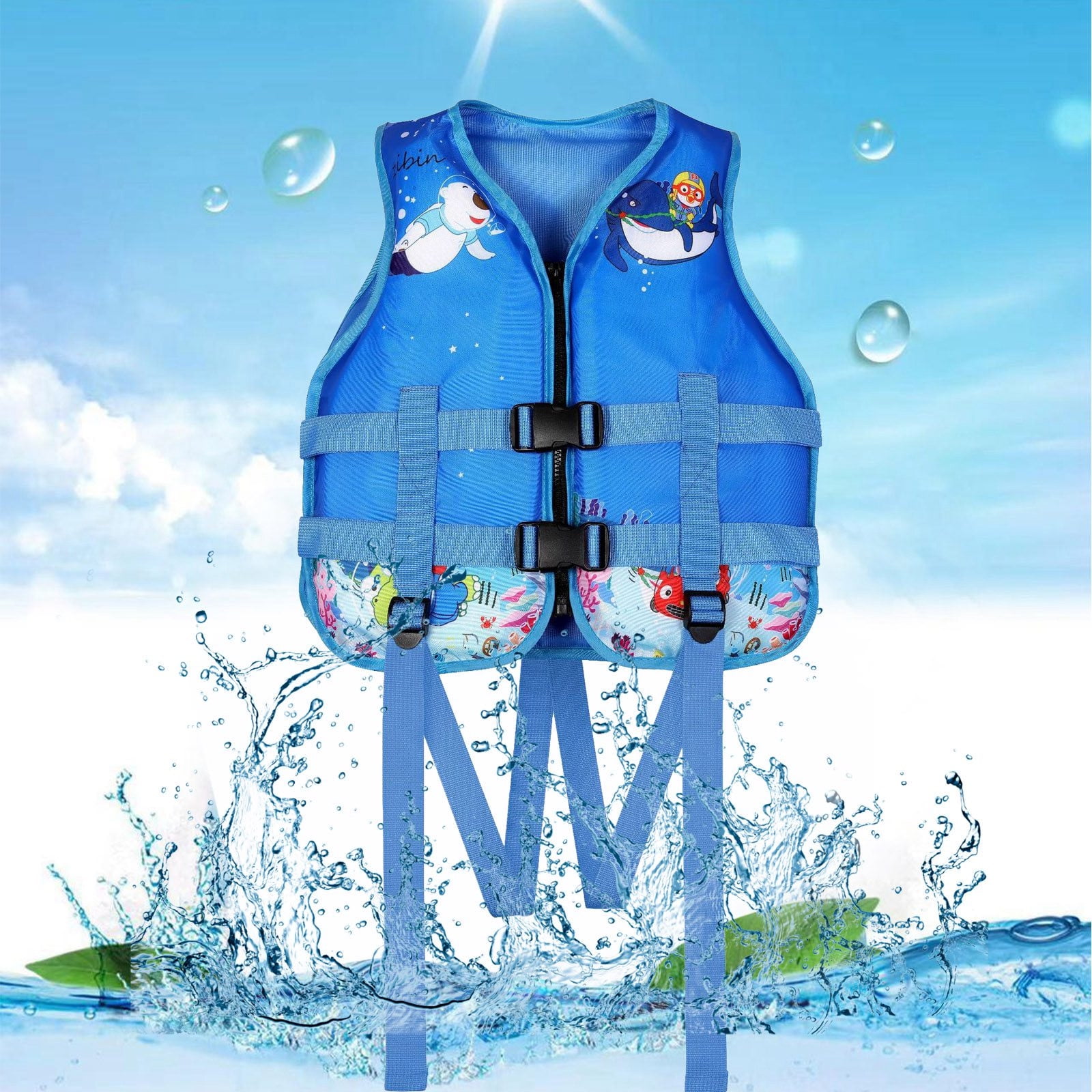 Kids Swim Vest Life Jacket Swim Float Jacket and Buoyancy Swimming ...