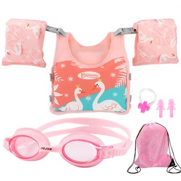 Life jackets for kids, Pool Floats Swim Vest Kids Jacket for 2-6, Arm ...