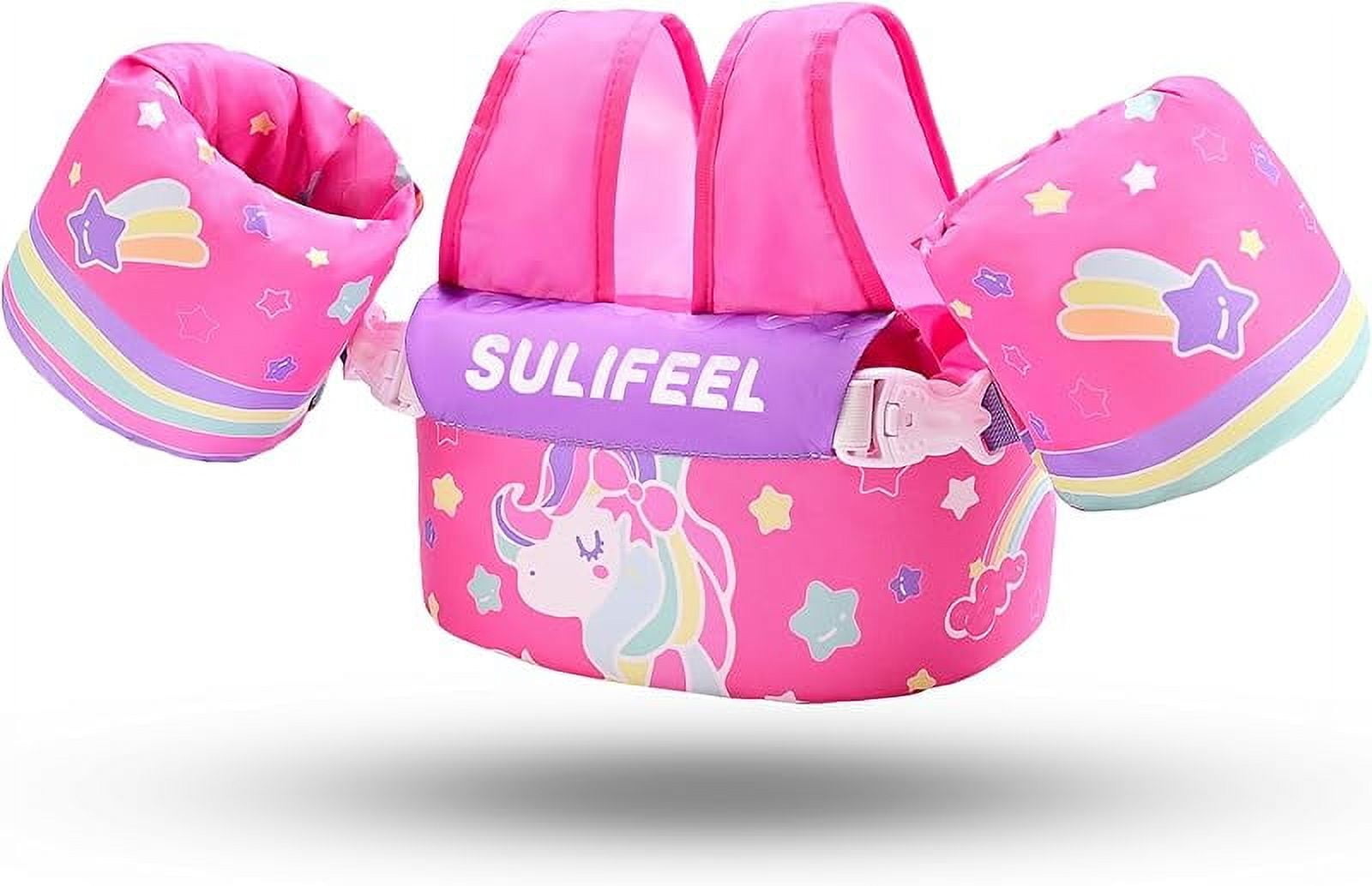 Kids Swim Vest Toddler Floaties for 20-66 Pounds Girls and Boys, with ...