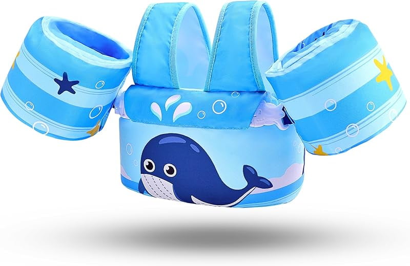 Kids Swim Vest Toddler Floaties for 20-66 Pounds Girls and Boys, with ...