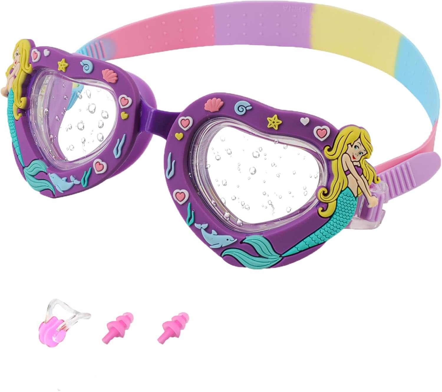 Kids Swim Goggles for Age 3-14 Girls Boys, Mermaid Swimming Goggles ...