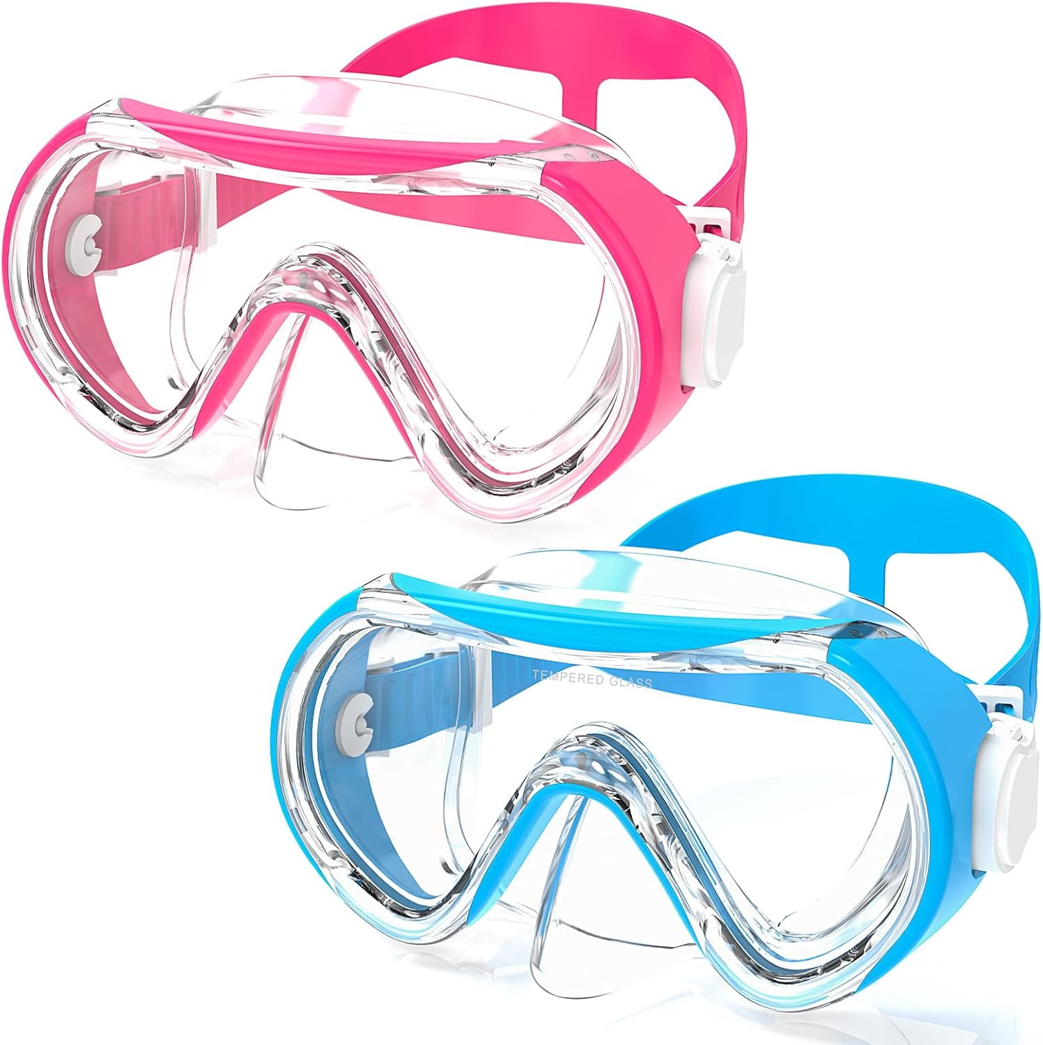 Kids Swimming Goggles, Kids Swim Mask with Nose Cover for Kids Youth 3 ...