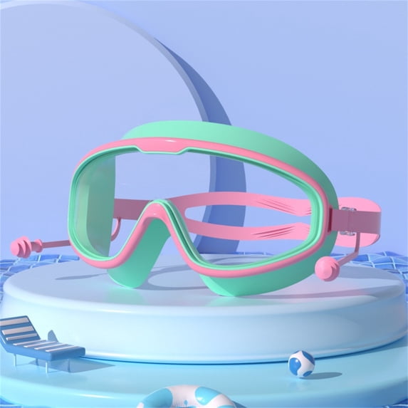 Kids Swimming Goggles, Large Frame HD Waterproof Childrens Swim Goggles ...