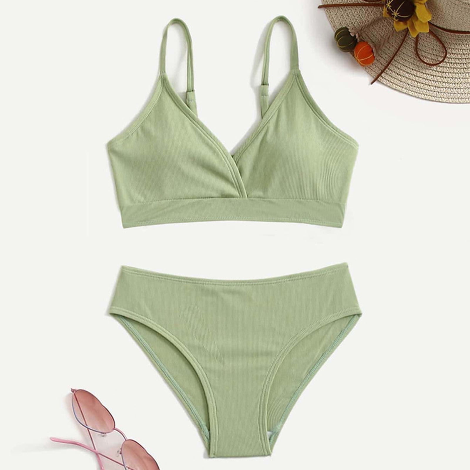 Bathing Suits for Girls Plain Color Girls Swimsuit with Shorts Girls ...