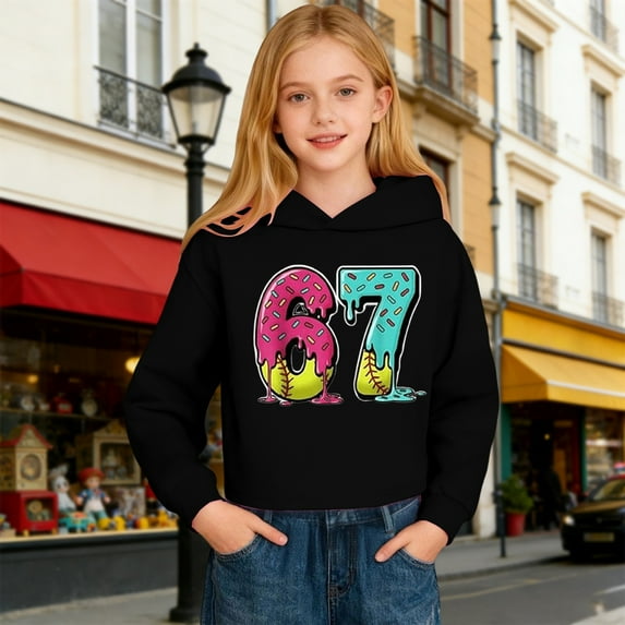 Kids T-Shirts 6 7 Six Seven Letter T-Shirts Comfortable Kids Hooded ...