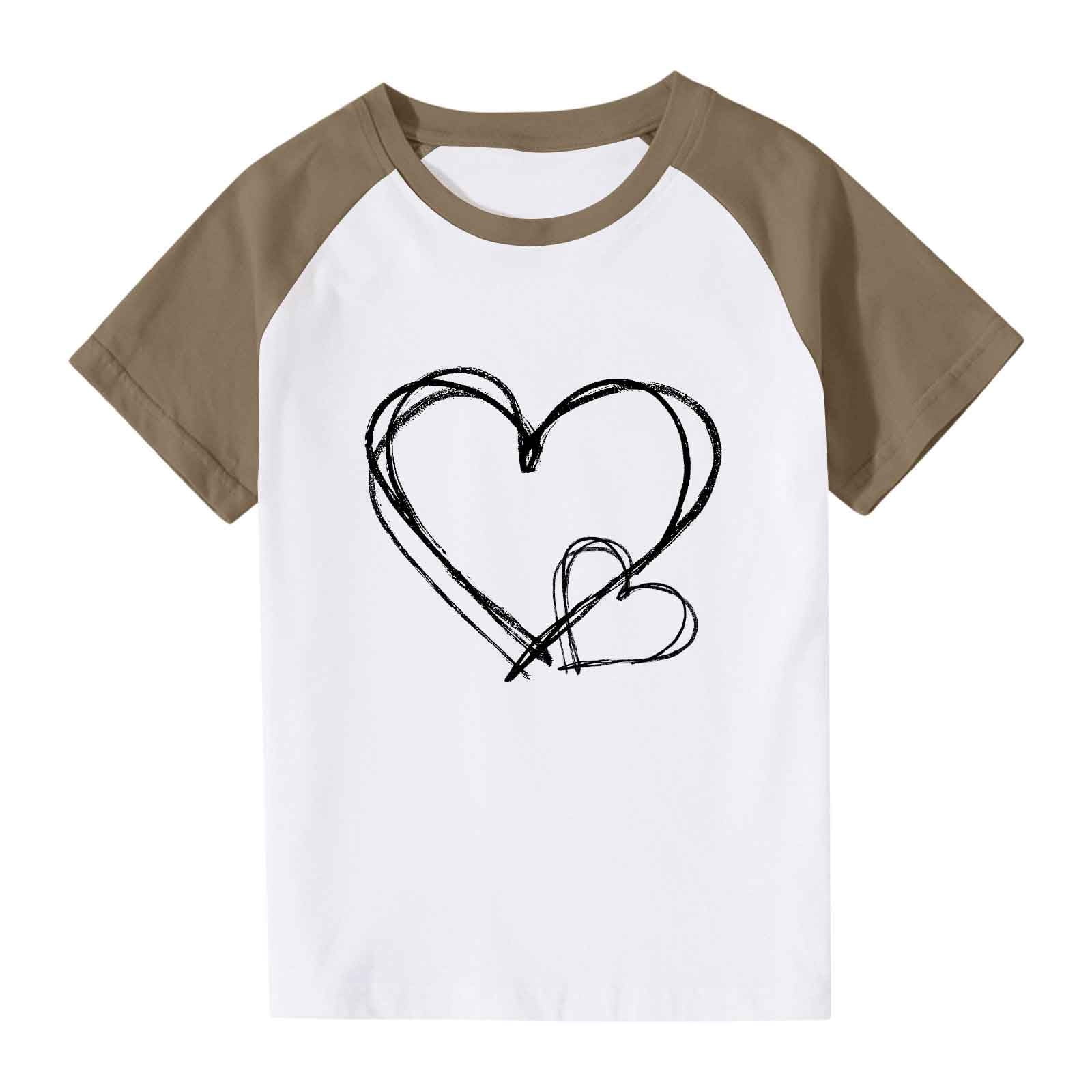 Kids T Shirts Cute Tops for Girls 9-10 Spring Shirts for Girls Shirts ...
