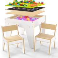 Hape Jungle Adventure Wooden Bead Maze & Railway Train Track Play Table ...