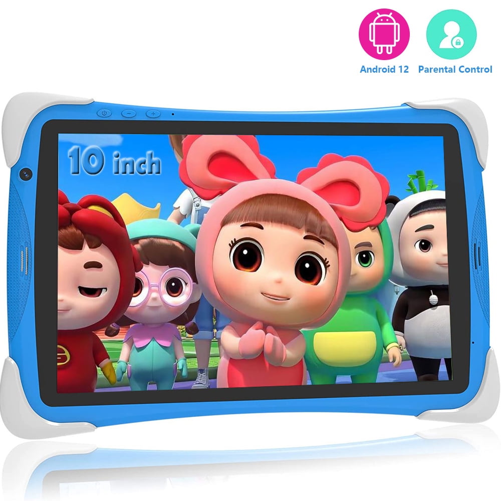 Kids Tablet 10 Inch, Android 12 Tablet PC 10.1" Display 6000mAh Kidoz ...