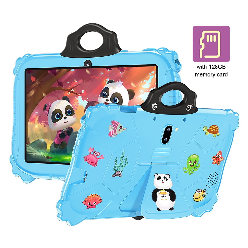 Kids Tablet 7 inch Android 11 6GB+128GB High Clear Screen Safe Learning ...