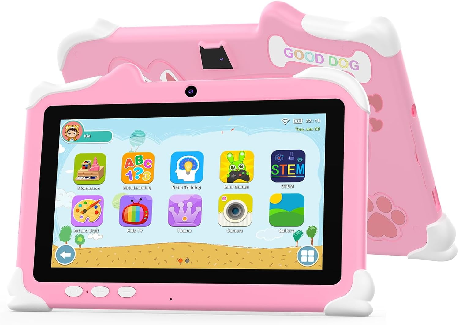 Kids Tablet, 7 inch Android 12 Tablet for Kids, 4GB RAM 32GB ROM/512GB ...
