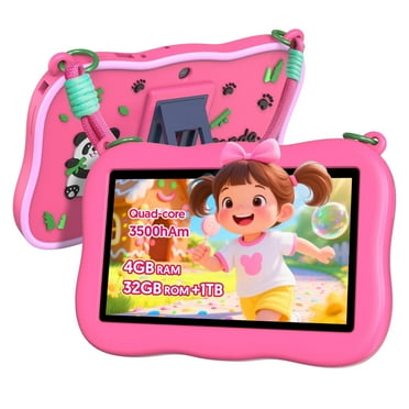 Kids Tablet 7 inch, Android Toddler Tablets with Shockproof Case ...