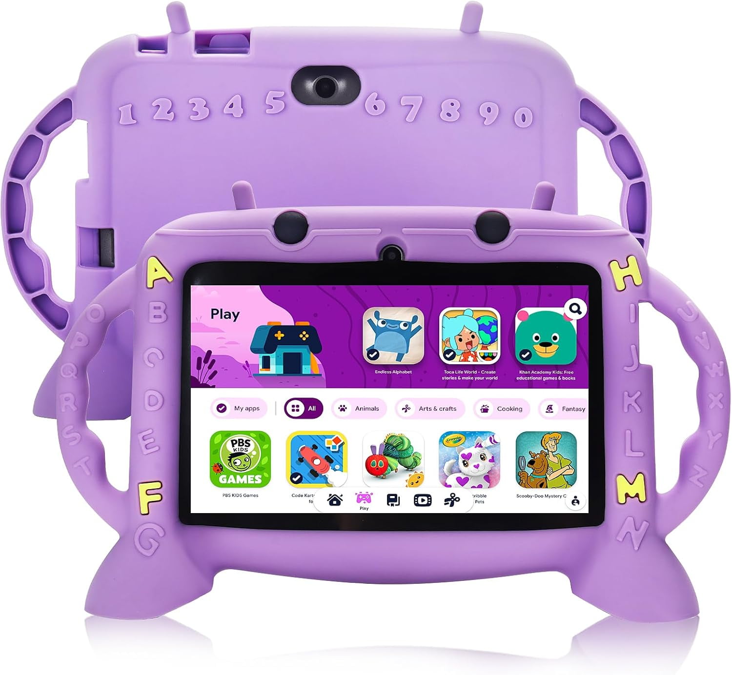 Kids Tablet, 7 inch Tablet for Kids 2-10, Educational Learning Toddler ...