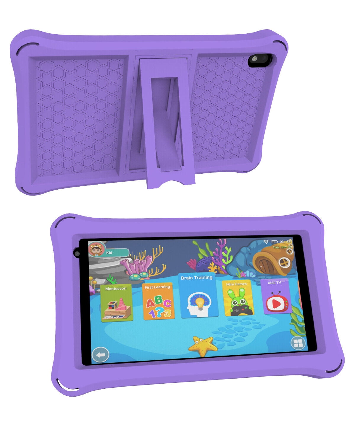 Kids Tablet 8 inch Android 11 Tablet for Kids Toddler 32GB WiFi BT Dual ...