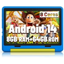 onn. 8" Kids Tablet, 32GB, (2024 Model) - Blue - Walmart.com