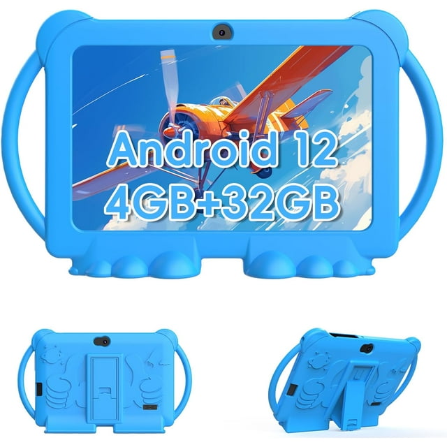 Kids Tablets 7 inch, Android 12 Tablet for Kids, 4GB RAM 32GB ROM ...