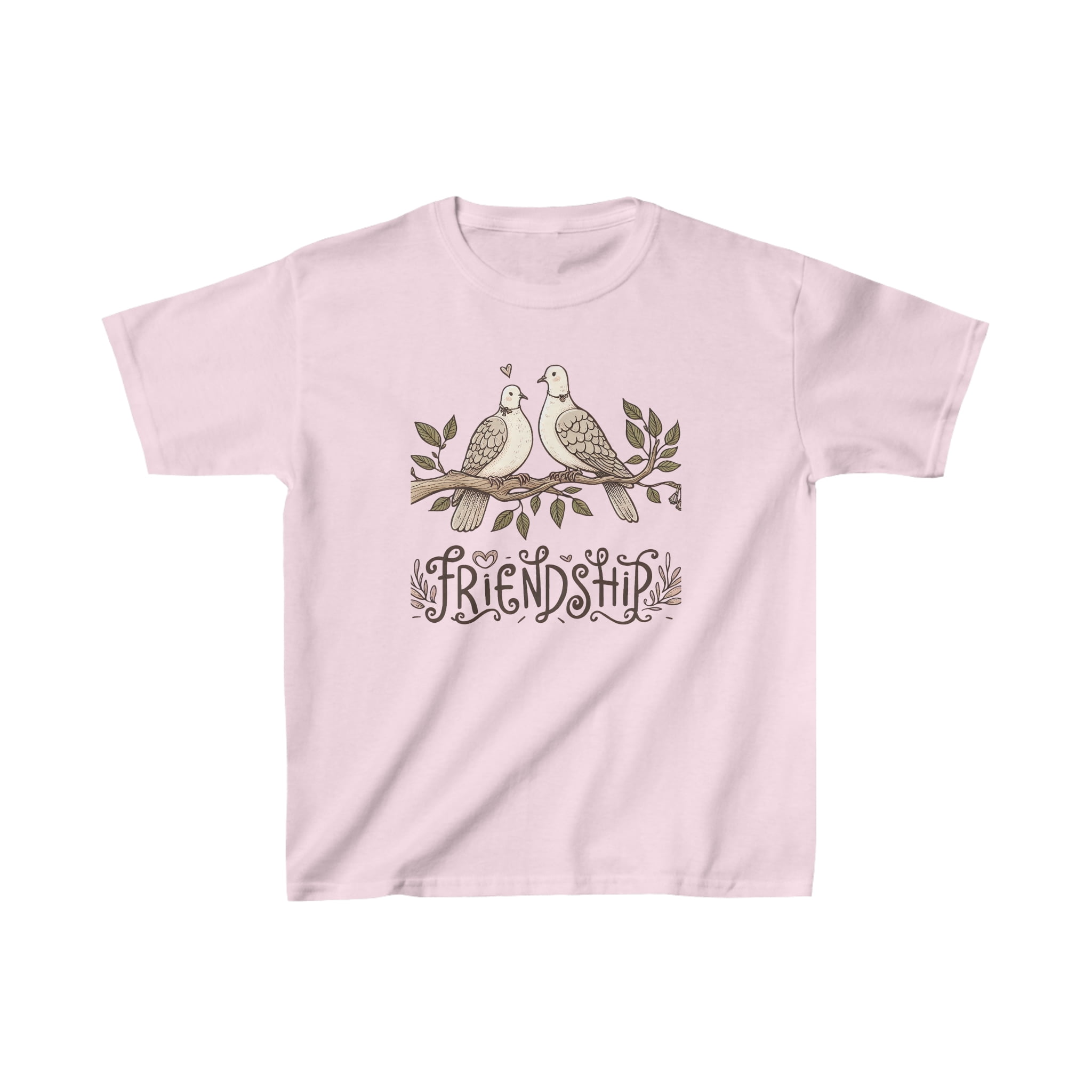 Kids Tee with Two Turtle Doves and Friendship Quote - Five Color ...
