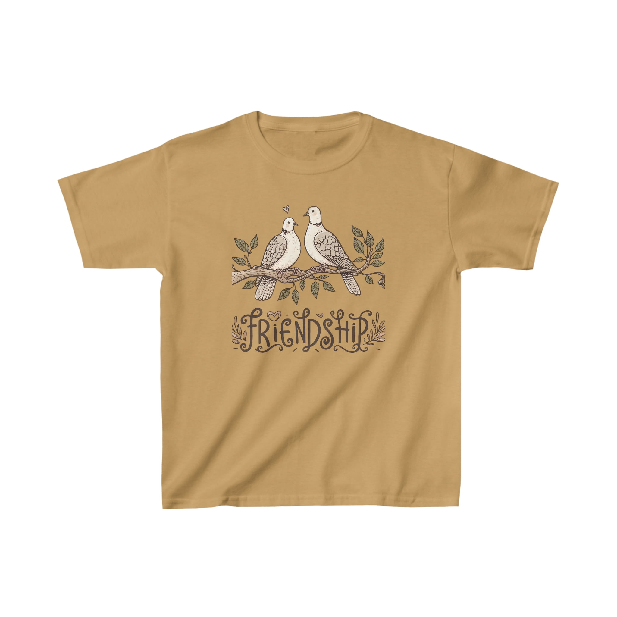 Kids Tee with Two Turtle Doves and Friendship Quote - Five Color ...