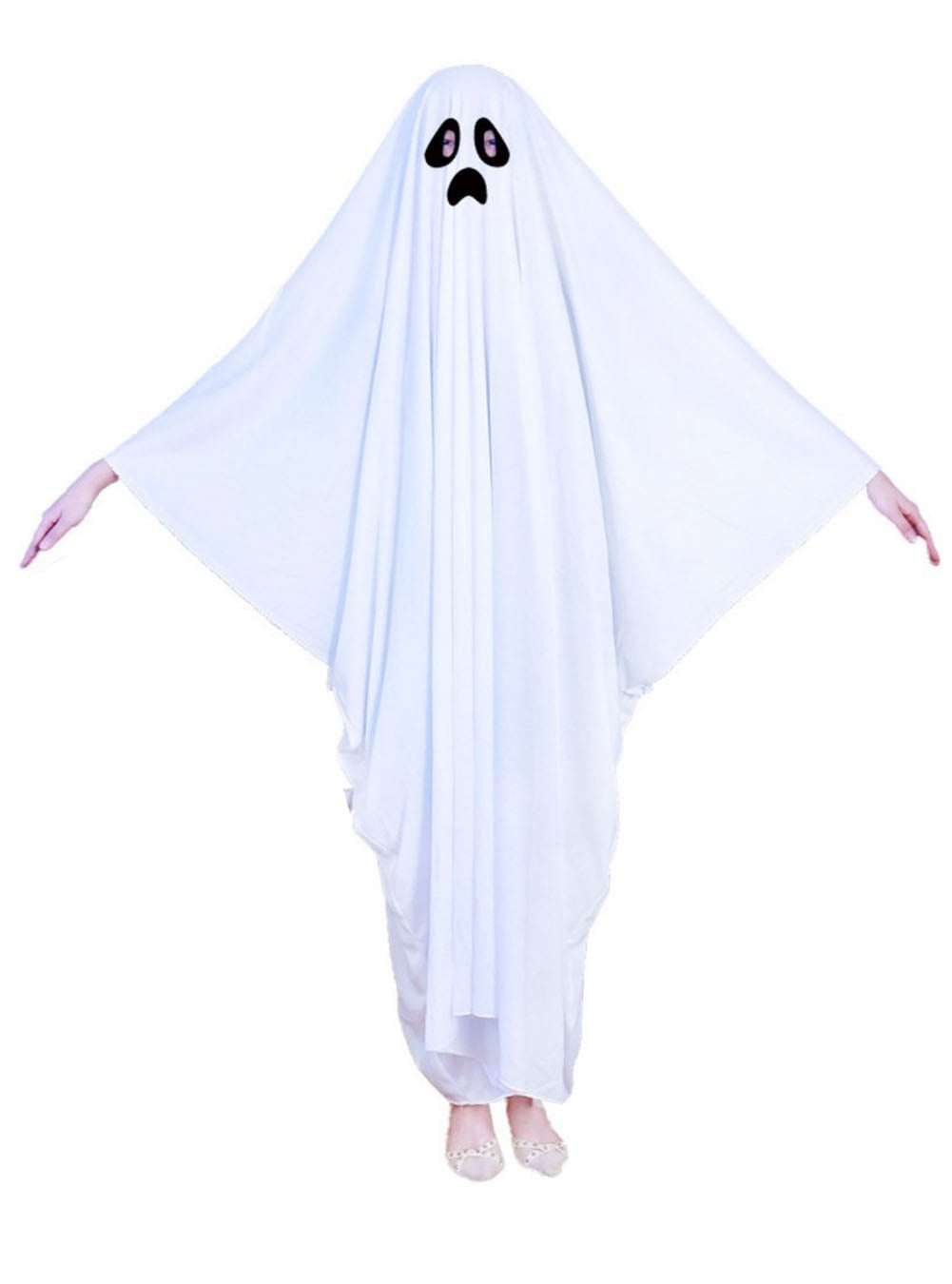 Kids/Teen/Adult Ghost Hooded Poncho Phantom Cape Shadow Hood Cloak ...