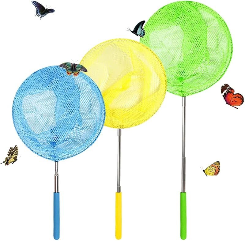 Kids Telescopic Butterfly Fishing Nets for Kids Catching Insect Net ...