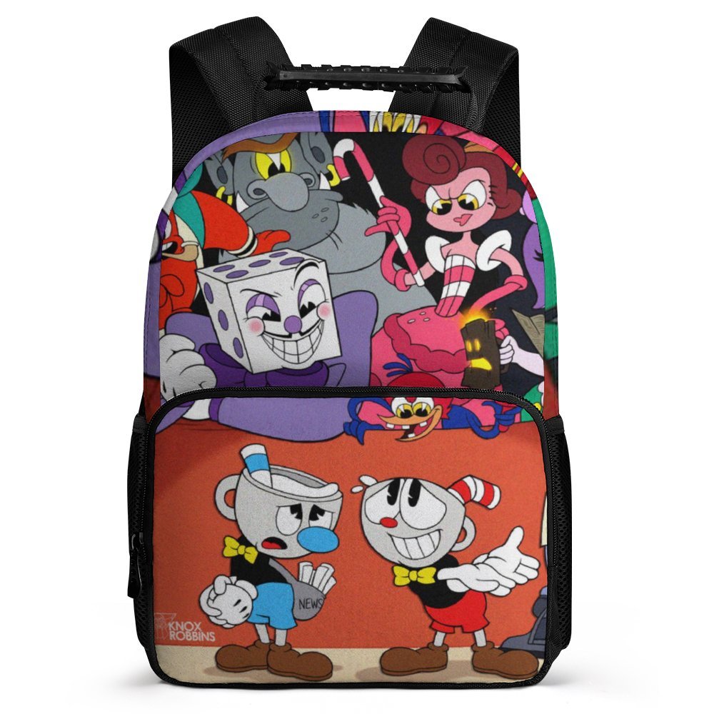 Kids The Cuphead Show Backpacks School Bag Bookbag Casual Daypack ...