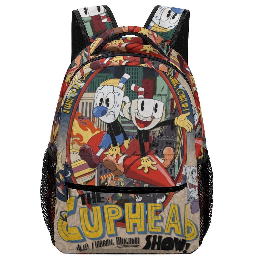 The Cuphead Show Backpacks Bookbag Casual Daypack Backpacks for Travel ...