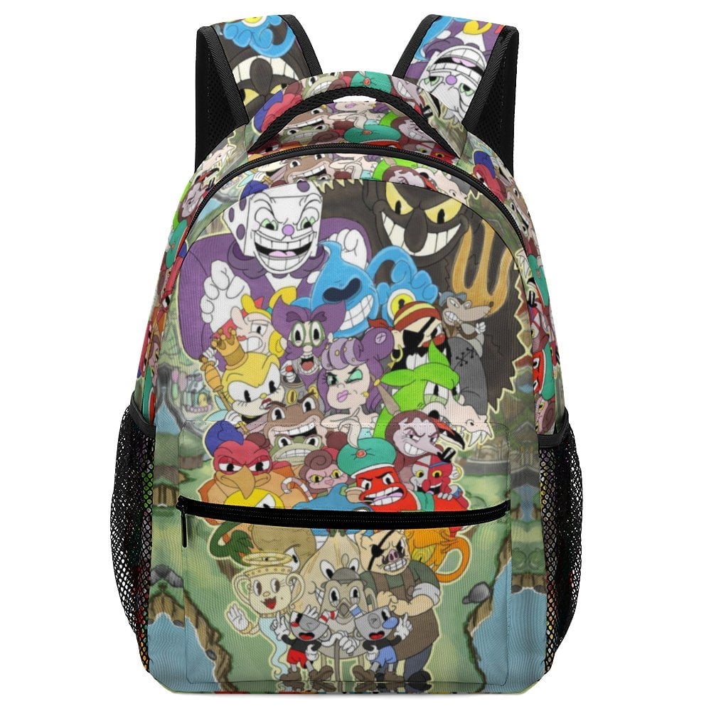 The Cuphead Show Backpacks Bookbag Casual Daypack Backpacks for Travel ...