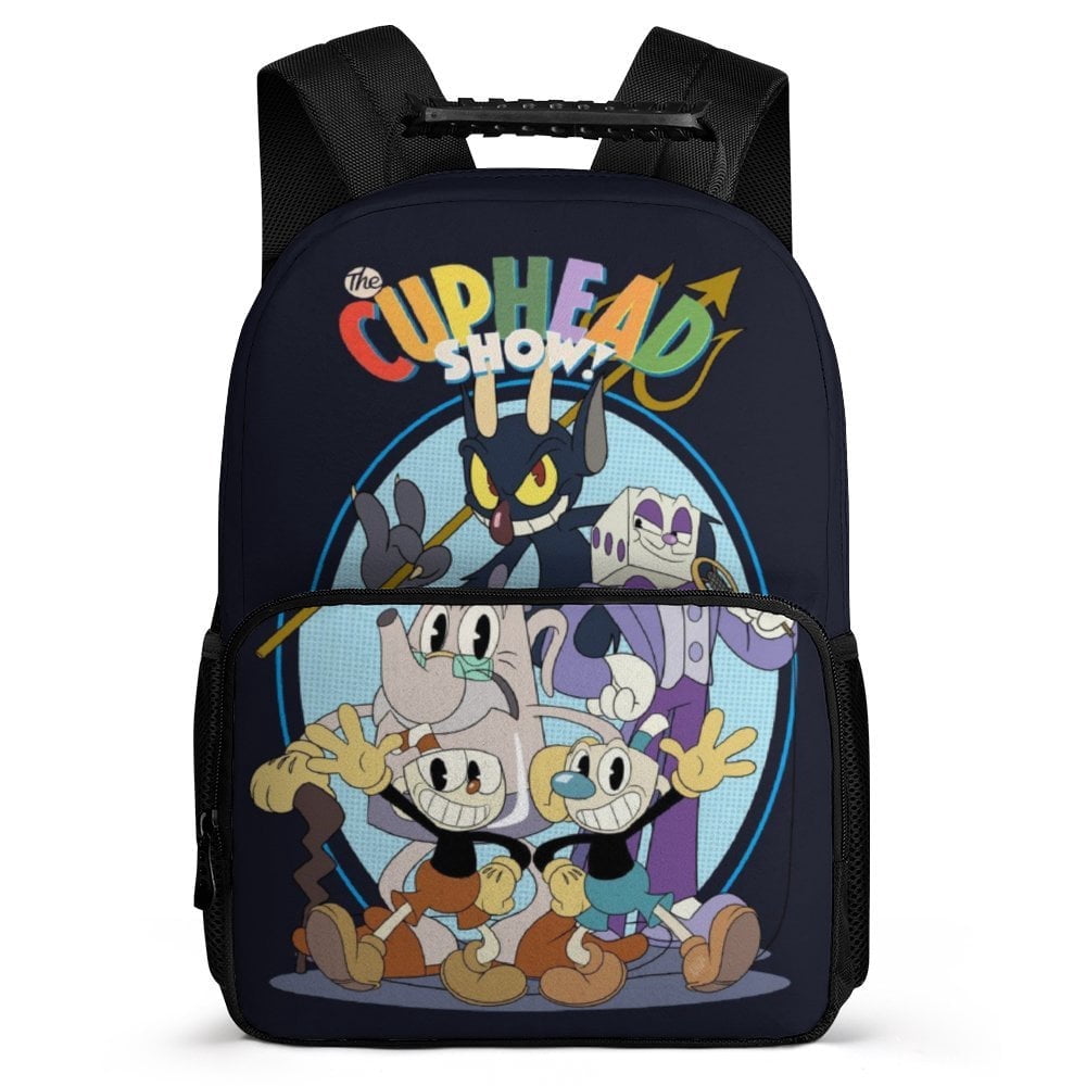 The Cuphead Show Backpacks Bookbag Casual Daypack Backpacks for Travel ...