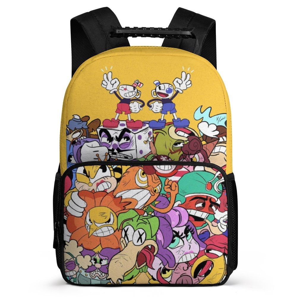 The Cuphead Show Backpacks Bookbag Casual Daypack Backpacks for Travel ...