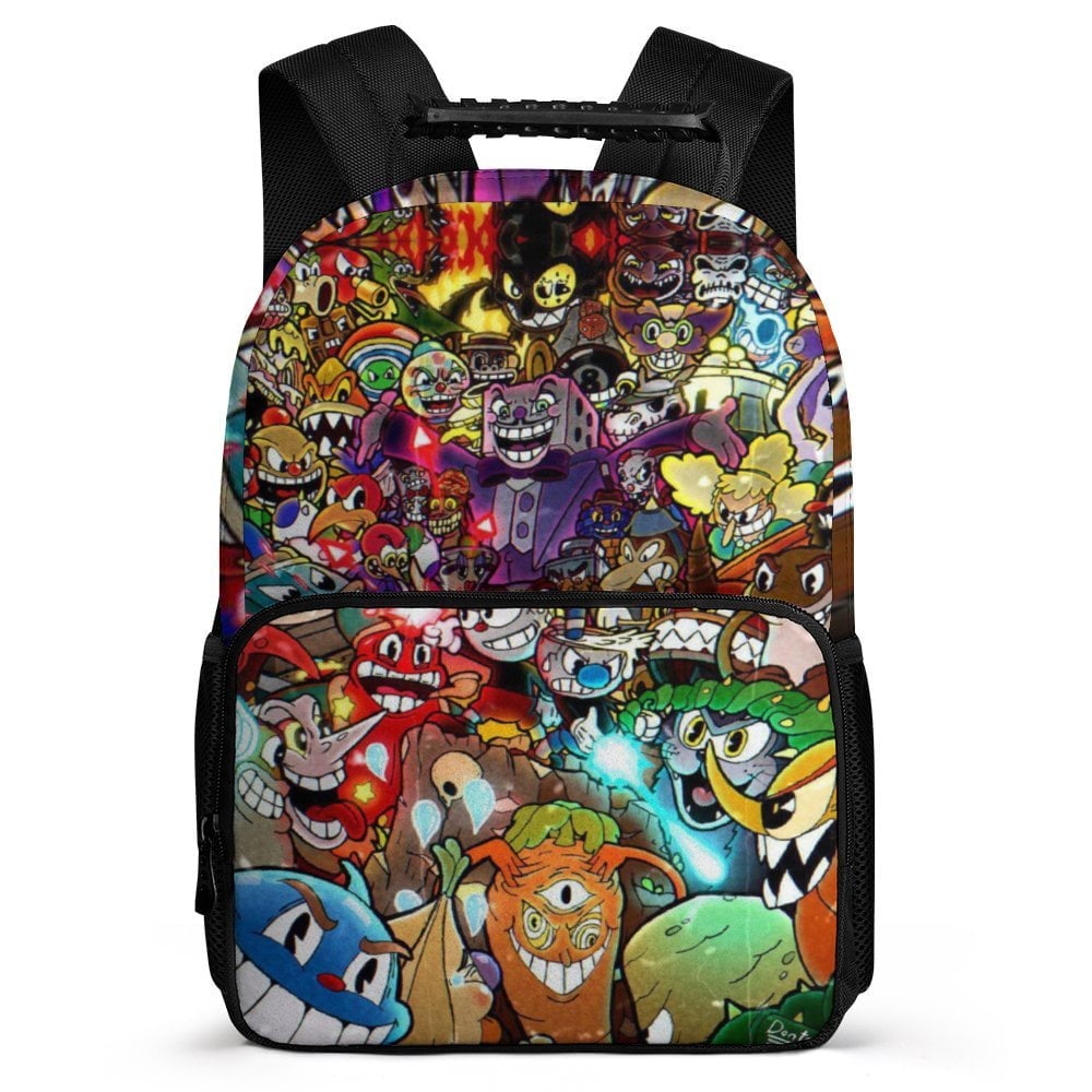 The Cuphead Show Backpacks Bookbag Casual Daypack Backpacks for Travel ...
