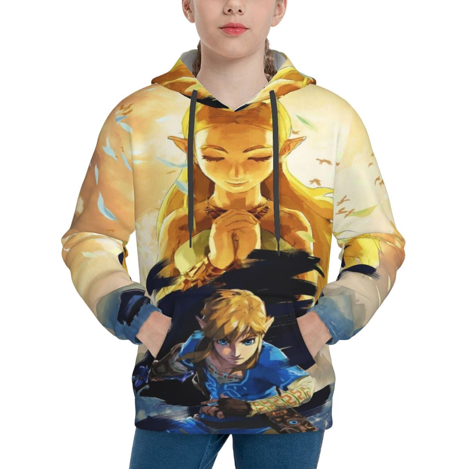 Kids The Legend of Zelda Hooded Sweatshirt 3D Pullover Hoodie for Girls ...