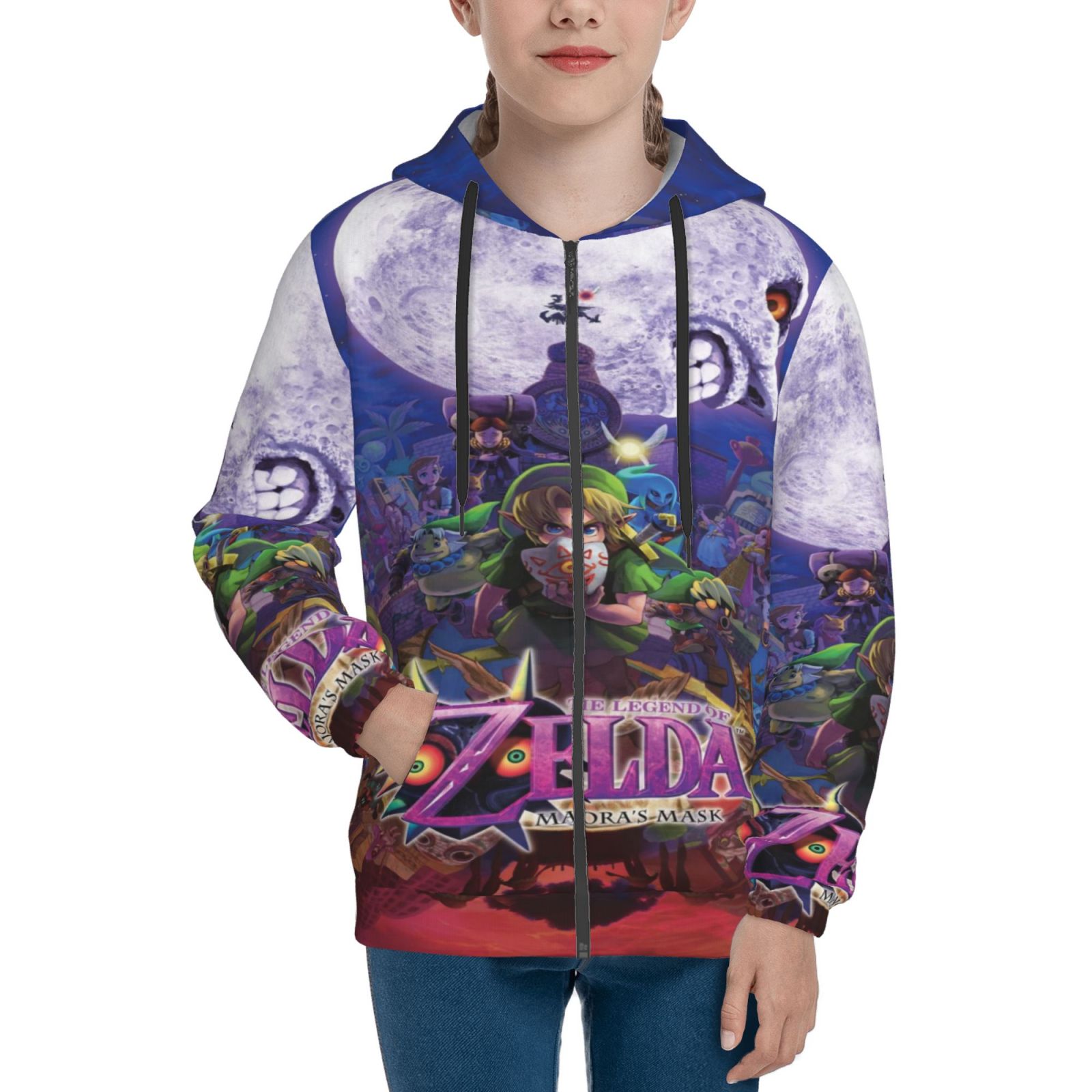 Kids The Legend of Zelda Hooded Sweatshirt 3D Pullover Hoodie for Girls ...