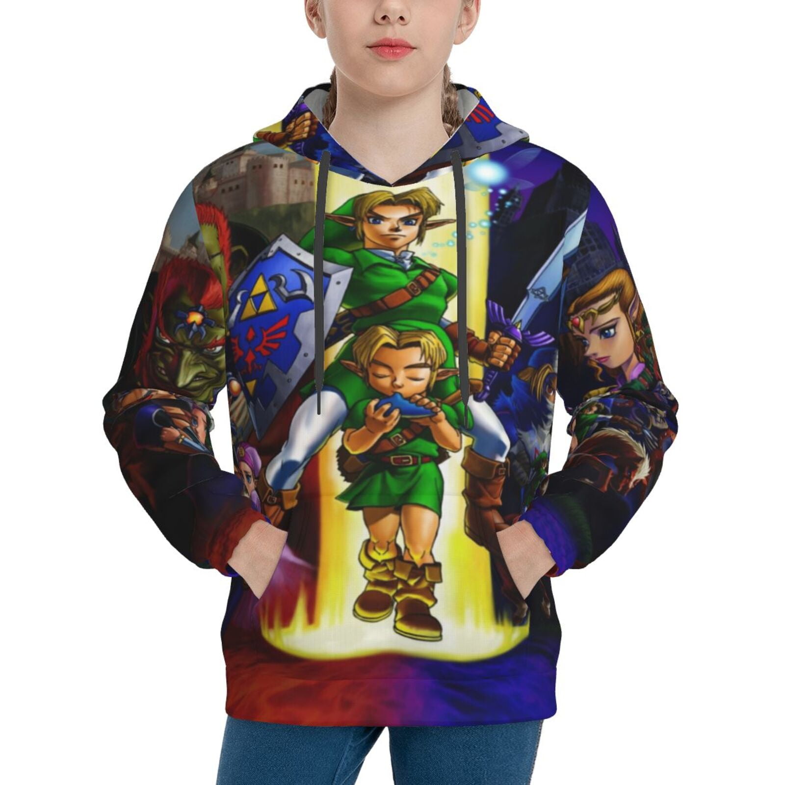 Kids The Legend of Zelda Hooded Sweatshirt 3D Pullover Hoodie for Girls ...
