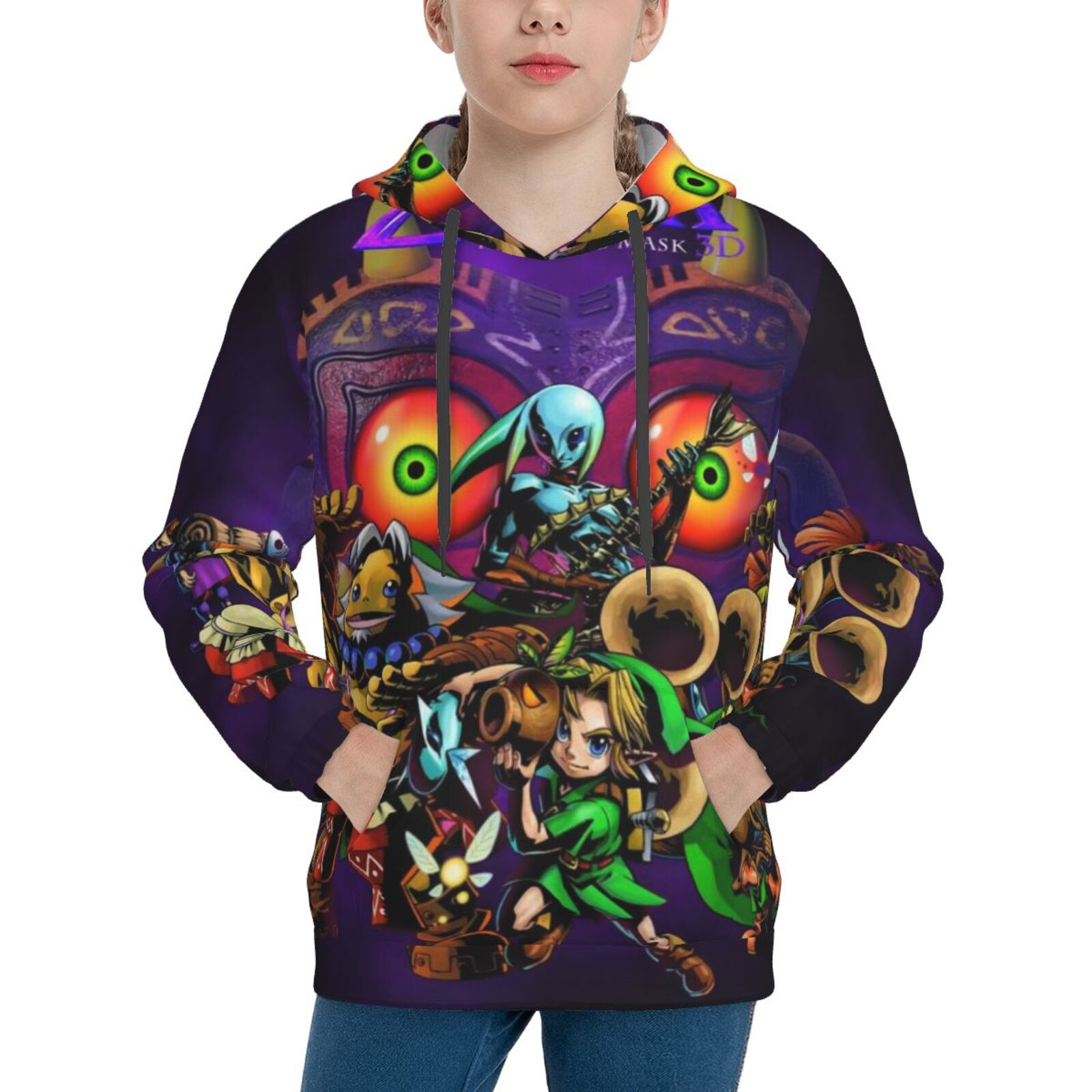 Kids The Legend of Zelda Hooded Sweatshirt 3D Pullover Hoodie for Girls ...