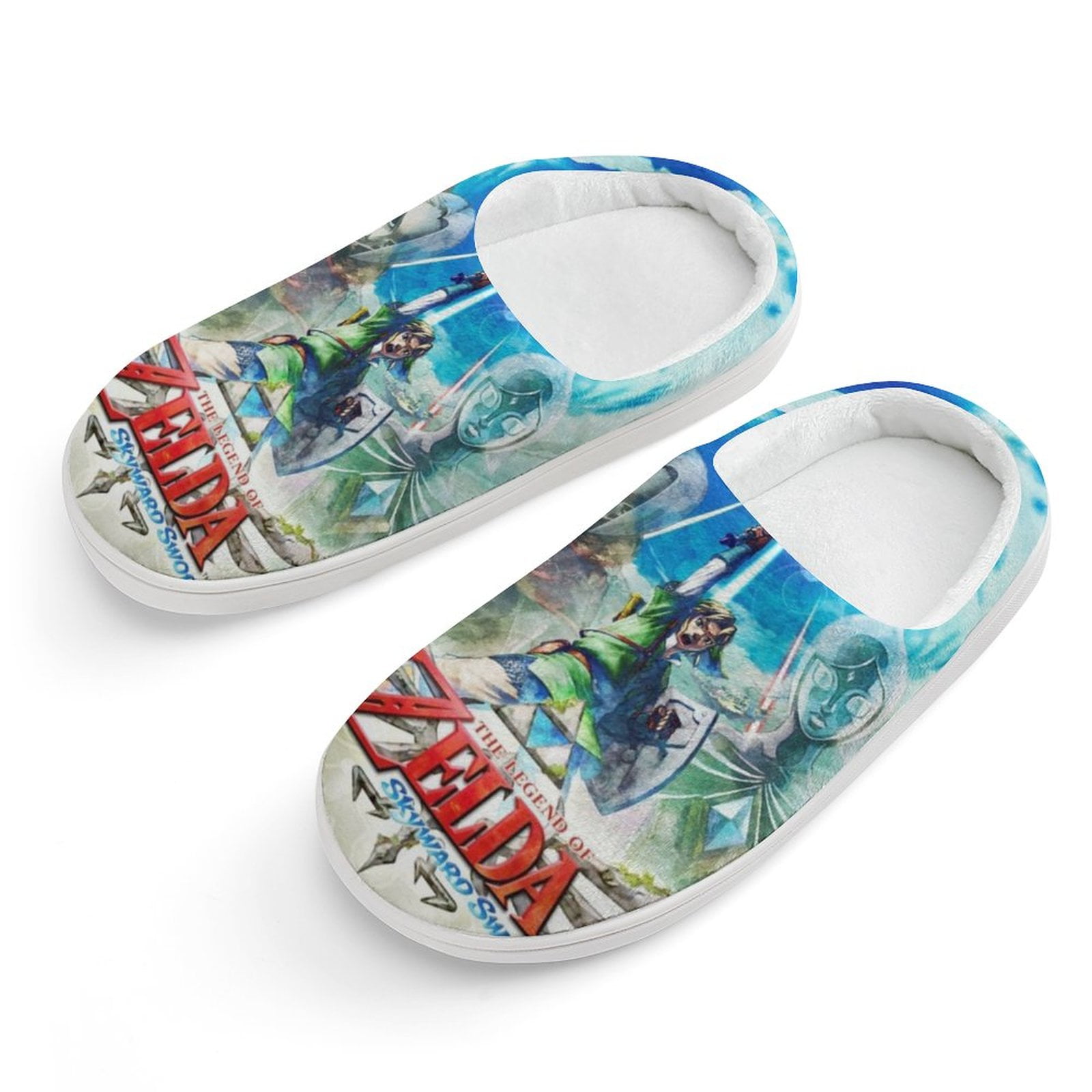 Kids The Legend of Zelda Slippers Anti-slip Fluffy Fuzzy House Slippers ...