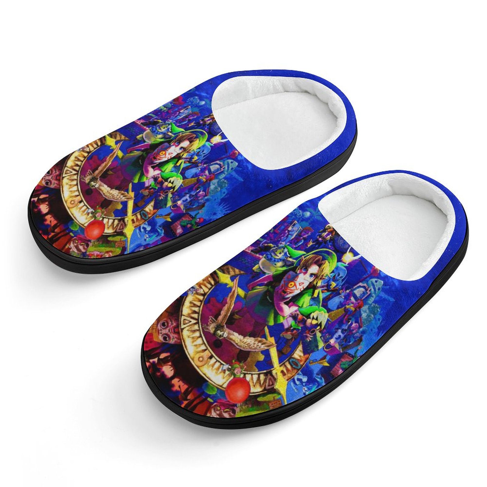 Kids The Legend of Zelda Slippers Anti-slip Fluffy Fuzzy House Slippers ...