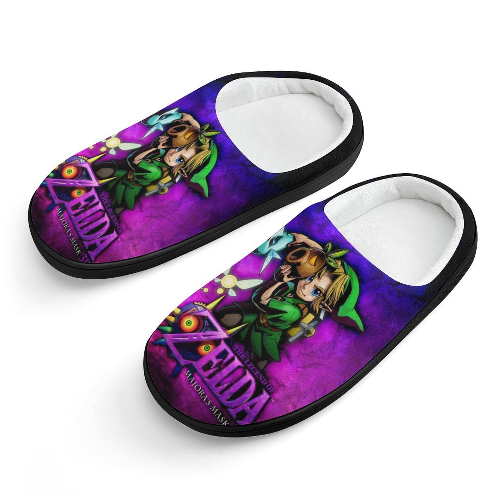 Kids The Legend of Zelda Slippers Anti-slip Fluffy Fuzzy House Slippers ...