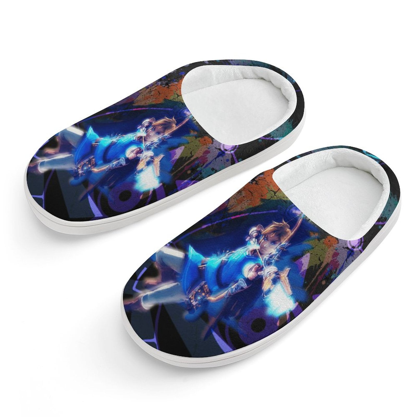 Kids The Legend of Zelda Slippers Anti-slip Fluffy Fuzzy House Slippers ...
