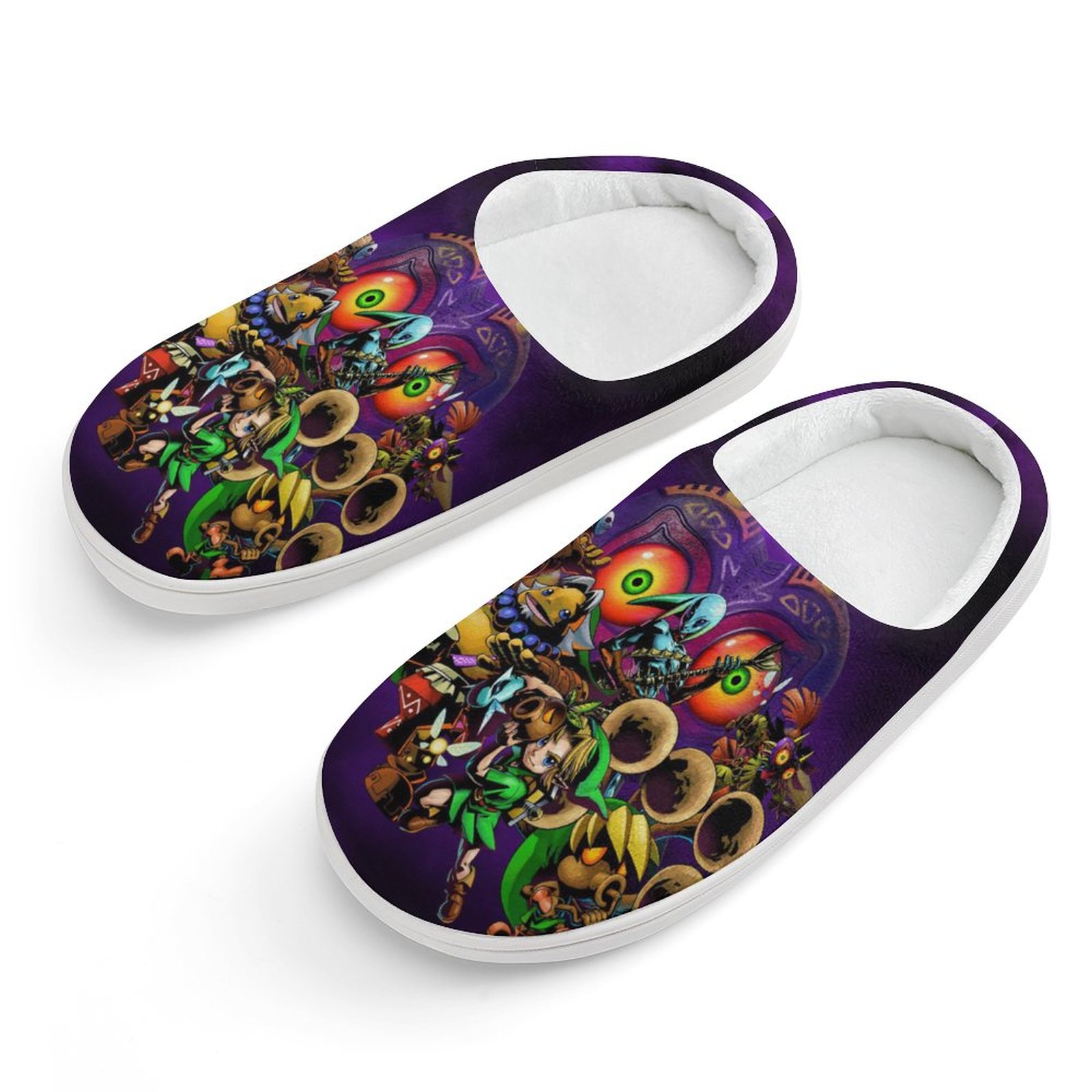 Kids The Legend of Zelda Slippers Anti-slip Fluffy Fuzzy House Slippers ...